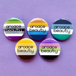 Aroace Beauty Button | Customizable Asexual Aromantic Spectrum - Etsy