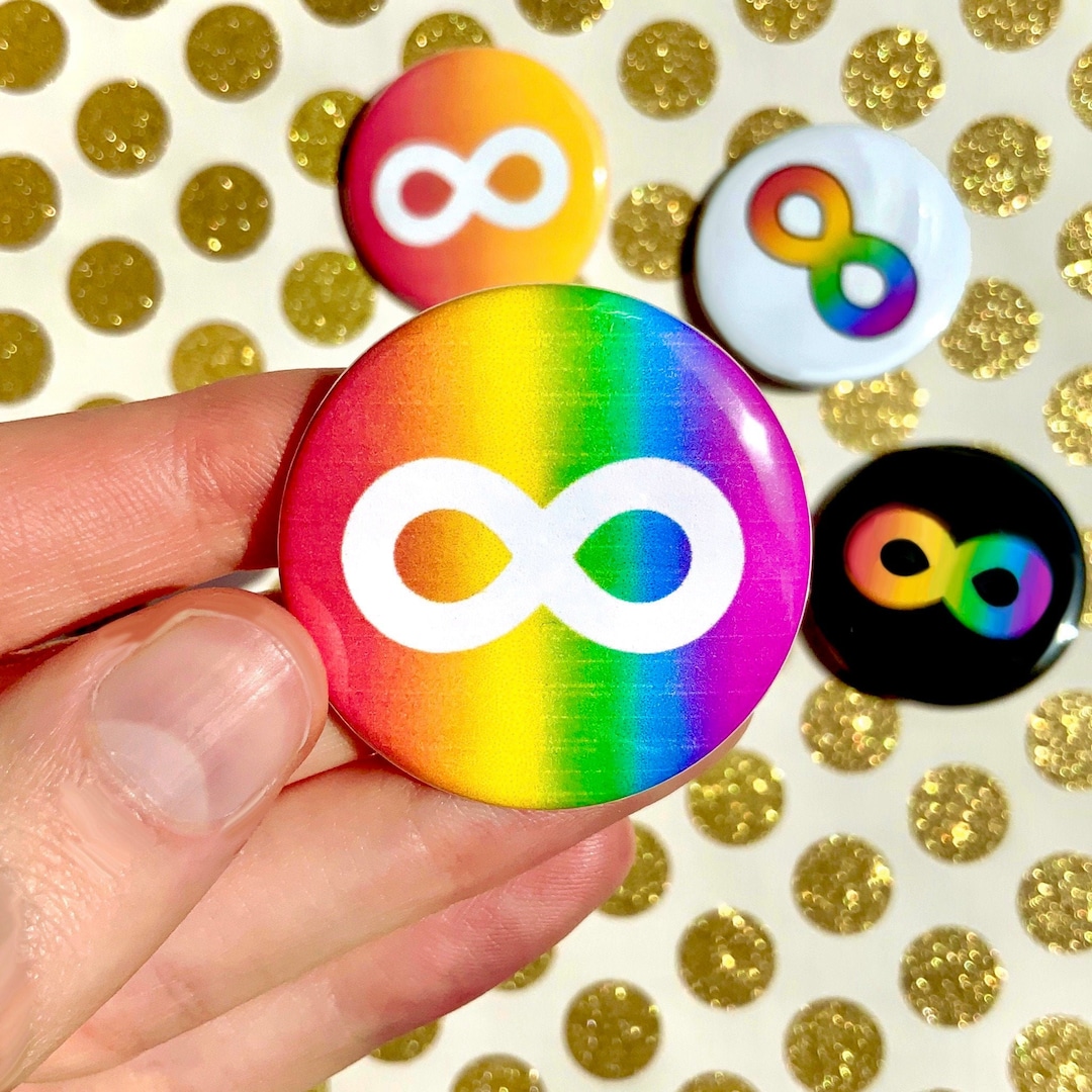 Autism Infinity Symbol Button | Donation Item | Autistic Neurodivergent ...