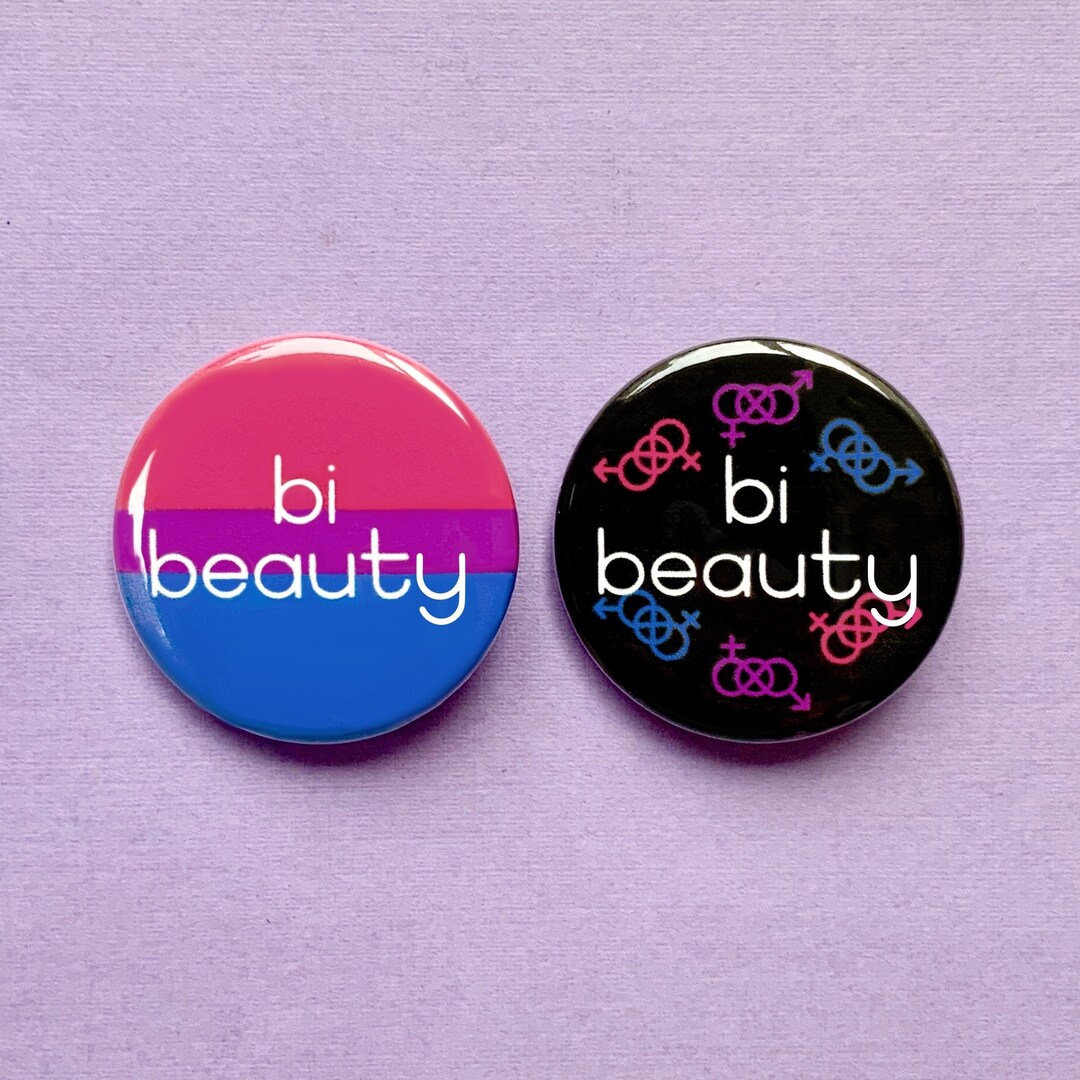 Bi Beauty Button | Bisexual Biromantic Pride - Etsy