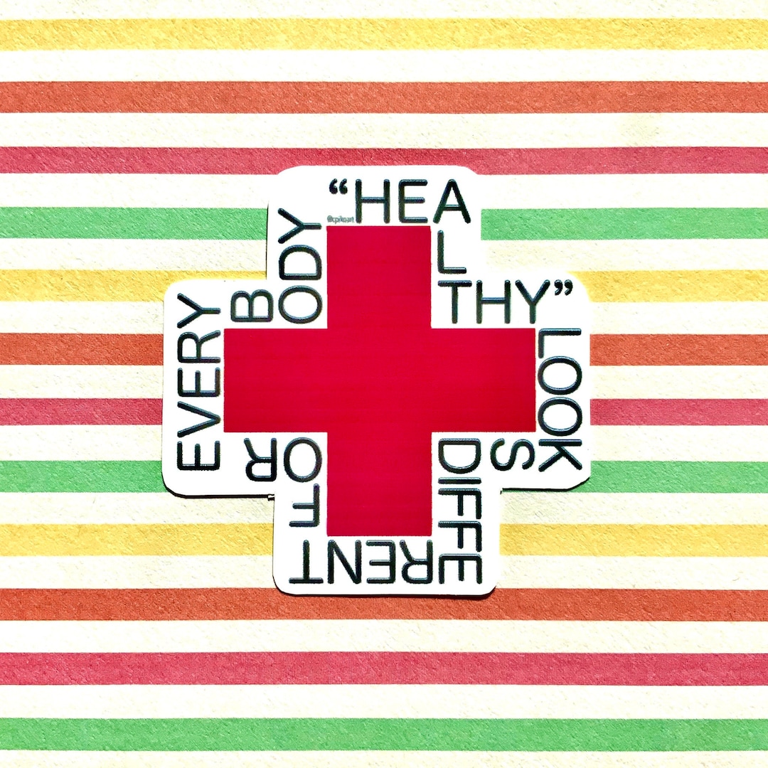 Healthy Looks Different for Every Body Sticker Body Positivity ...