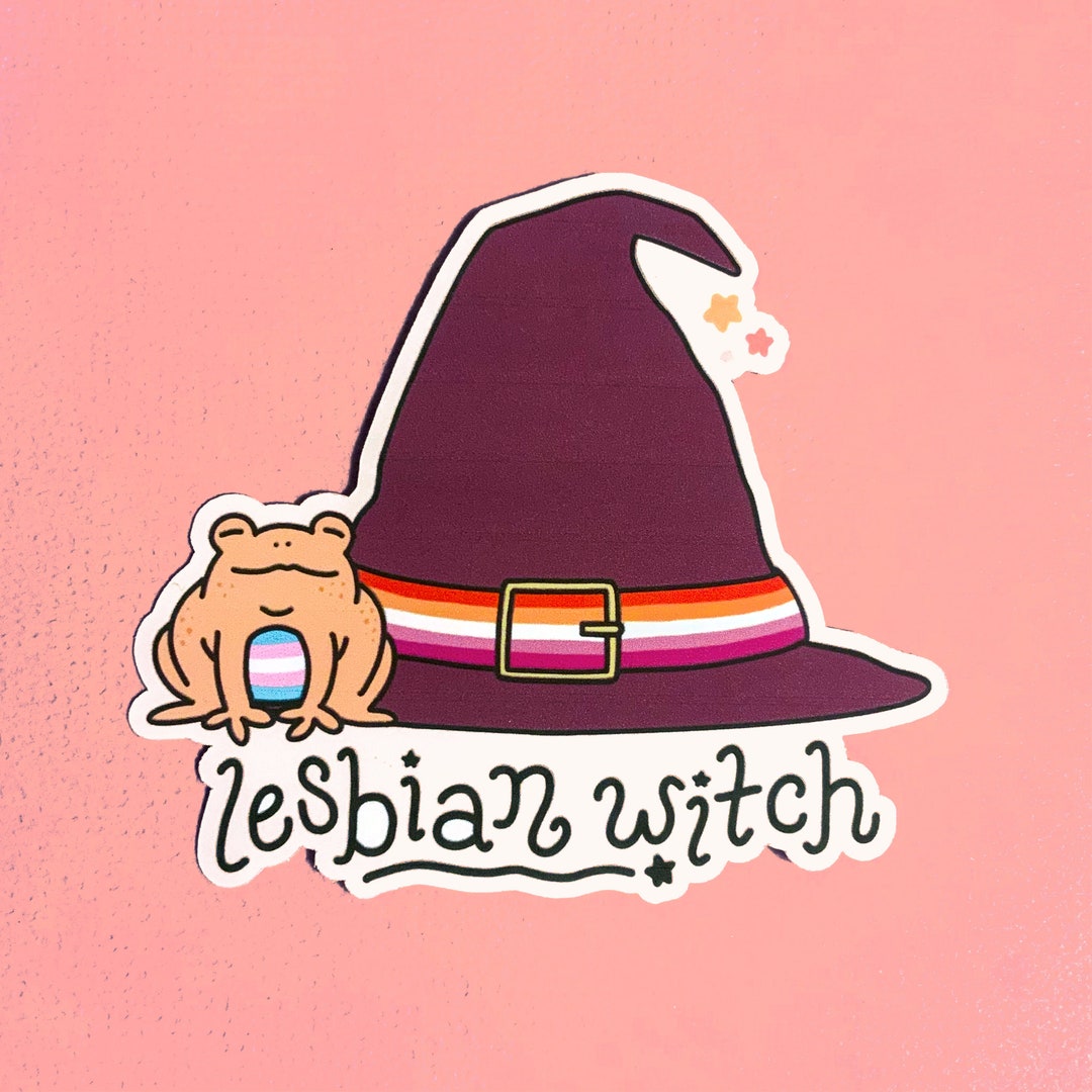 Lesbian Witch Pride Sticker | Spooky Halloween LGBTQ - Etsy