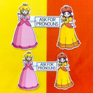 Queer Mario Party Stickers | LGBTQ Transgender Pride Nintendo Sticker ...