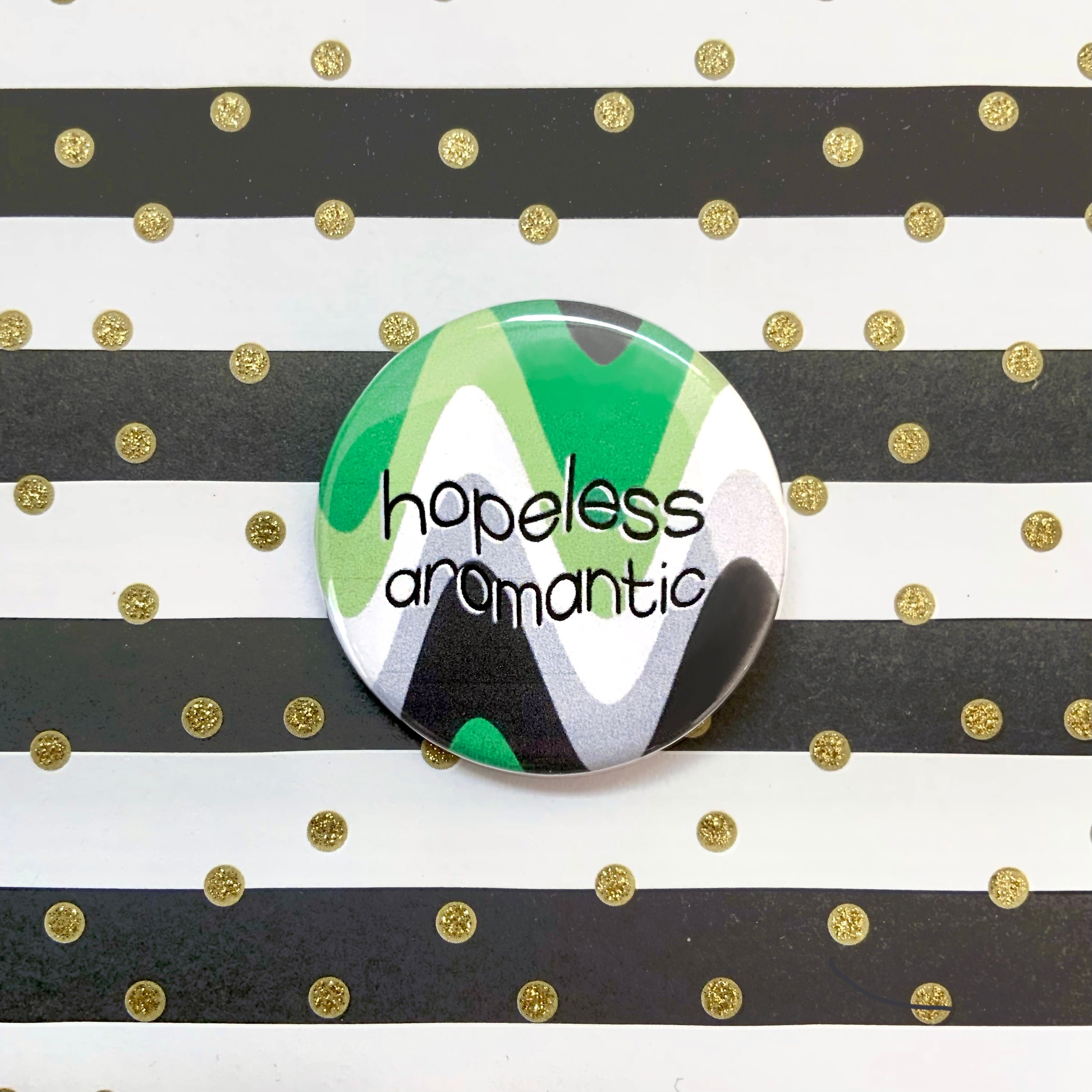 Hopeless Aromantic Button // Aro Pride - Etsy