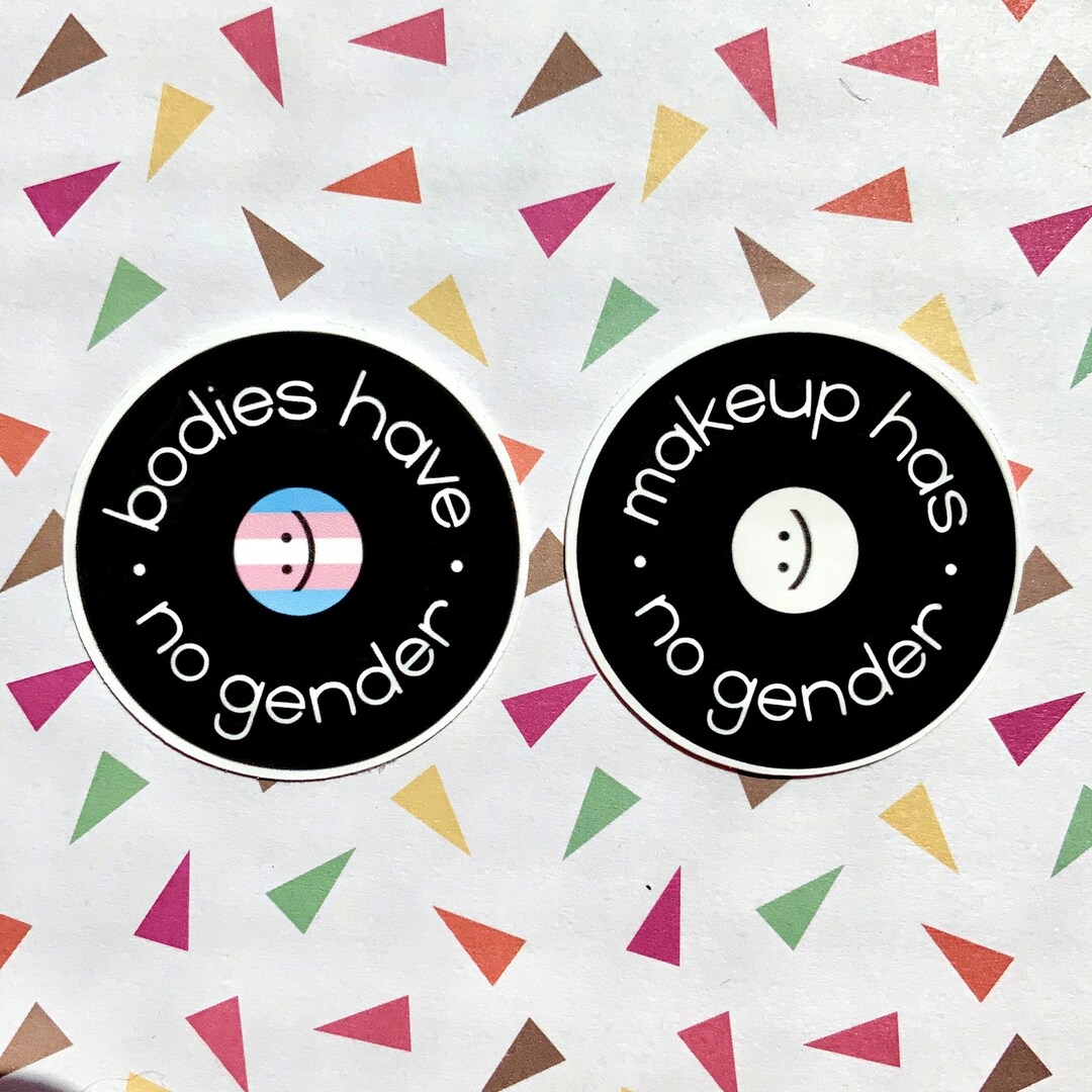 Bodies Have No Gender Sticker | Customizable Body Positivity Trans ...
