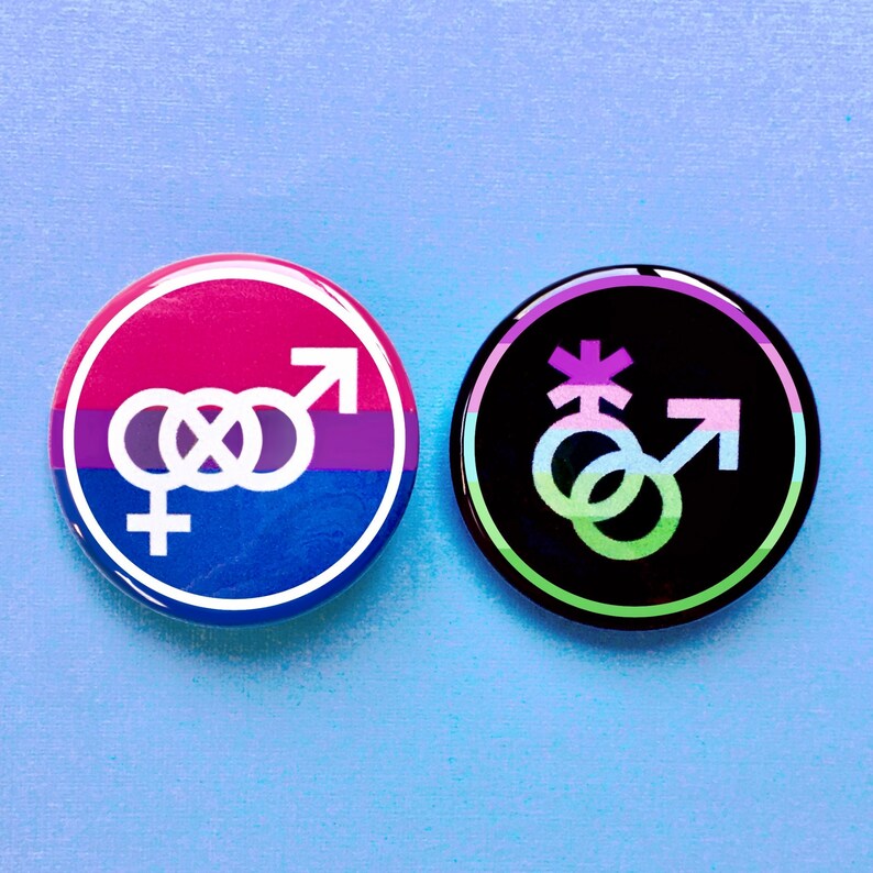 Custom Sexuality Symbol Button Pride Flag Gay Lesbian Etsy