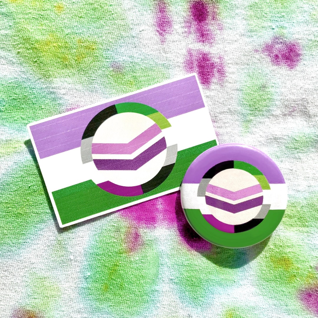 Custom Pride Flag Bundle | Sticker and Button Combo | LGBTQ Pride - Etsy