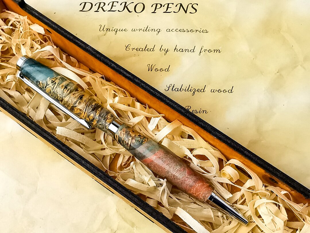 Handcrafted Wooden Pen, Stabilized Wooden Pen - Etsy