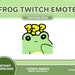 Confused Frog Twitch Emote / Static / Kawaii / Cute / Frog Theme ...