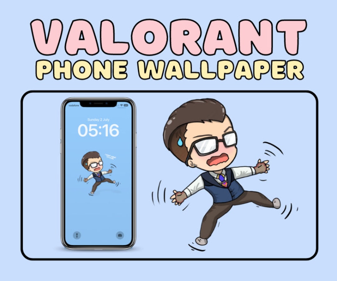 Chamber Chibi VALORANT Phone Wallpaper - Etsy