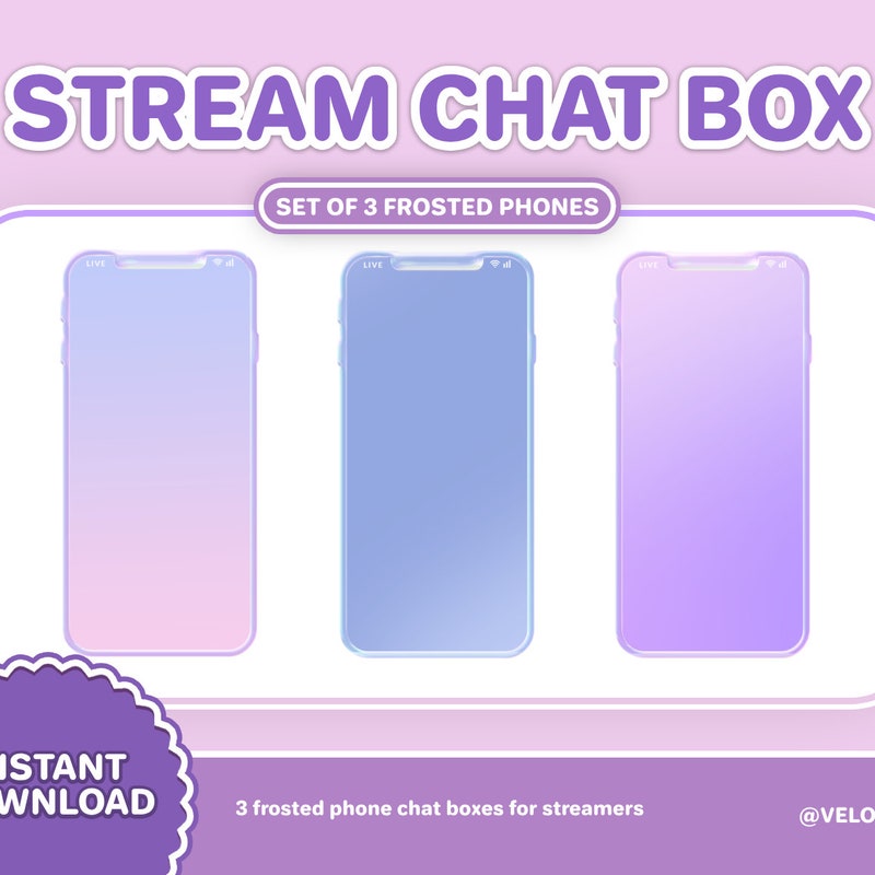 Vtuber Chat Box - Etsy