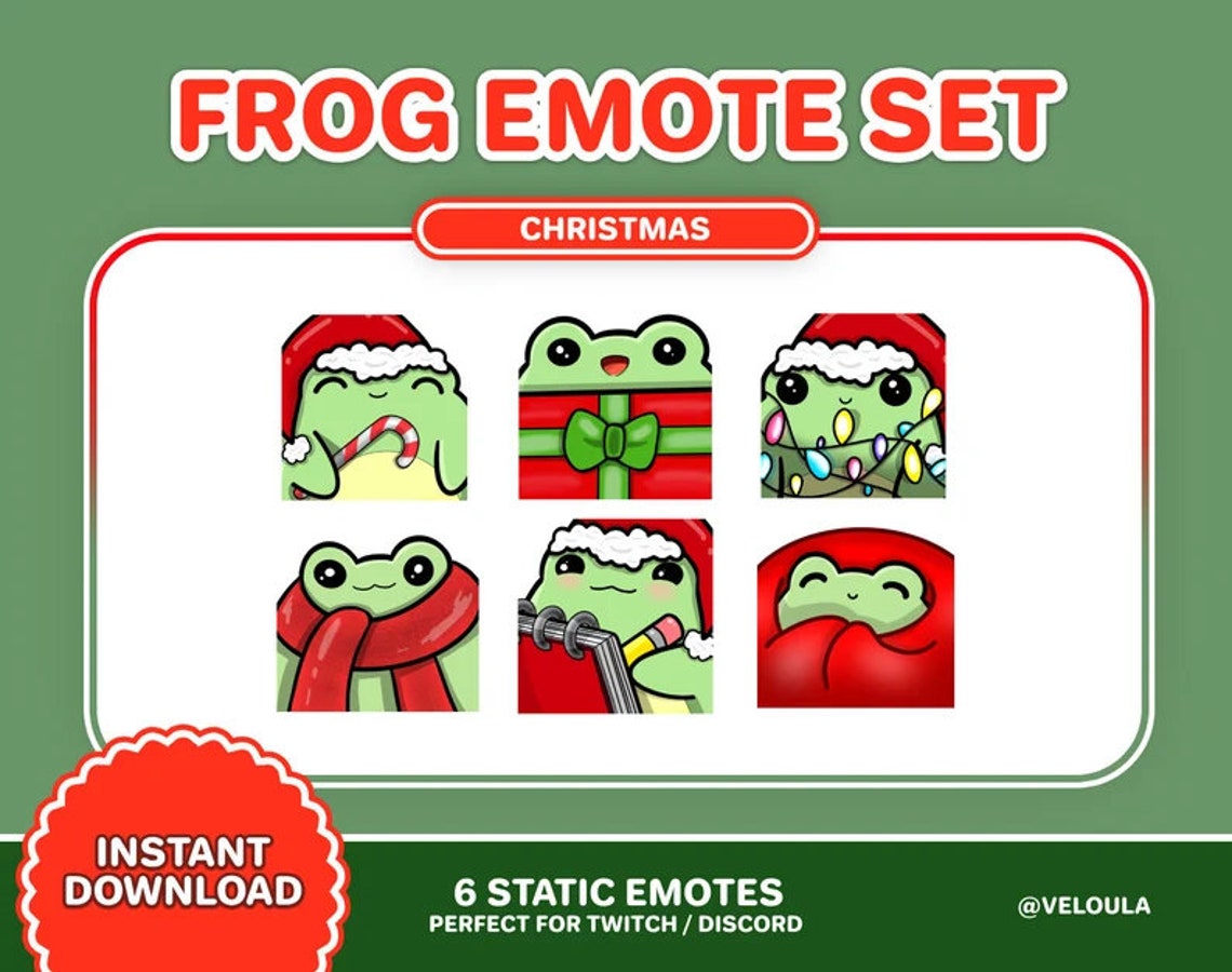 Twitch Frog Emotes Set of 32 INSTANT DOWNLOAD Animated - Etsy