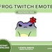 ANIMATED Noted Frog Emote for Twitch, Discord, Youtube Streamers Kawaii ...
