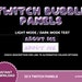 Soap Bubble Twitch Panels - 22 X Panels | Pastel, Kawaii, Pink ...