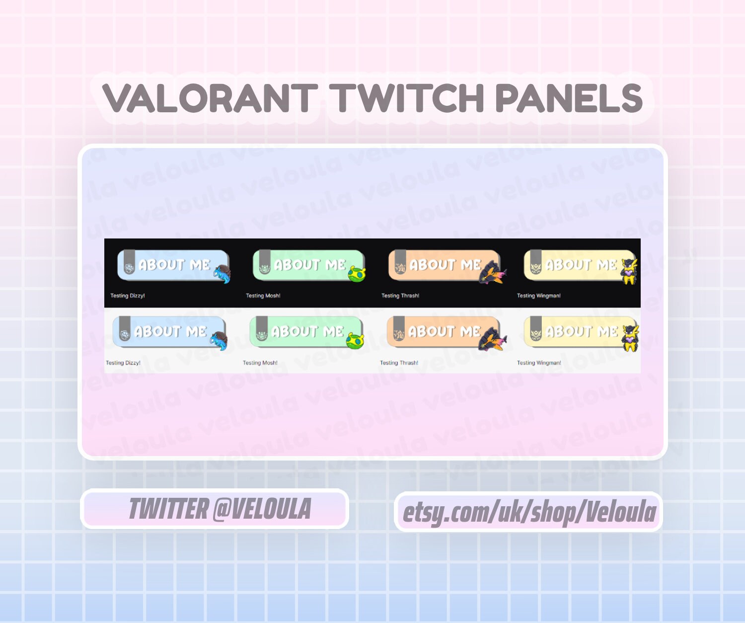 44 X VALORANT TWITCH PANELS! Gekko Creatures, Cute and Kawaii Assets ...