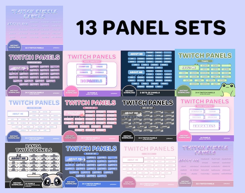 Vtuber Pngtuber Asset MEGAPACK Sticky Note Overlays Packages FULLY ...