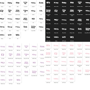 Vtuber / Pngtuber Sticky Note Asset MEGAPACK | FULLY CUSTOMIZABLE ...