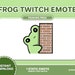 Peaking Frog Twitch Emote / Static / Kawaii / Cute / Frog Theme ...