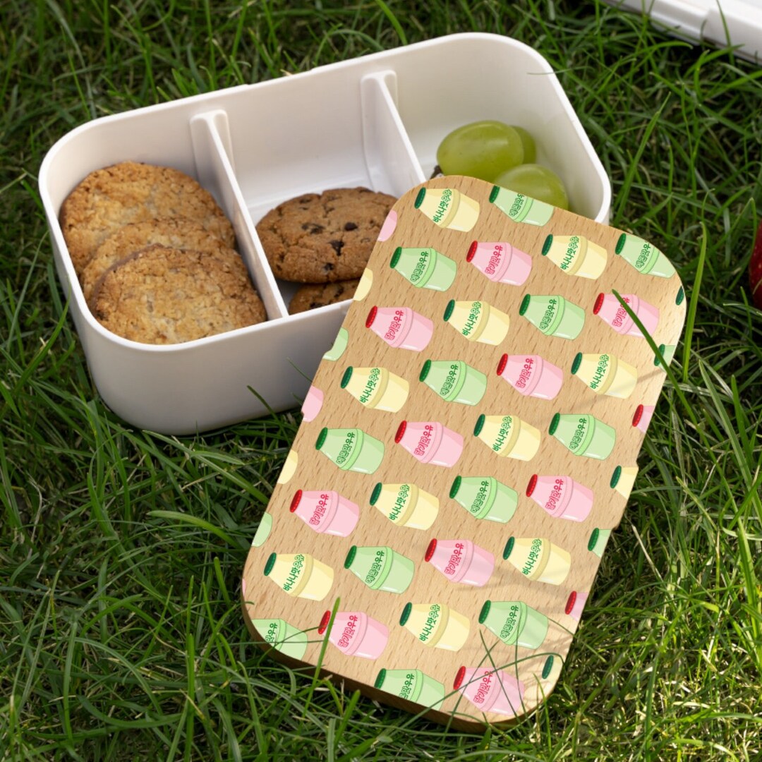 Korean Milk Design Bento Box Lunchbox Strawberry Melon Banana Milk ...