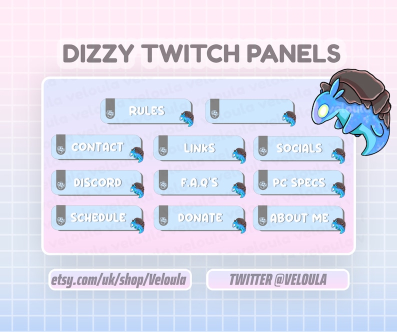 11 X DIZZY VALORANT Twitch Panels! Gekko Creatures, Cute and Kawaii ...