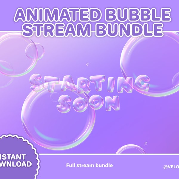 Bubble Overlay Twitch - Etsy
