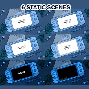 Animated Switch Gaming Desk Twitch Scenes - Stream Starting, Be Right ...