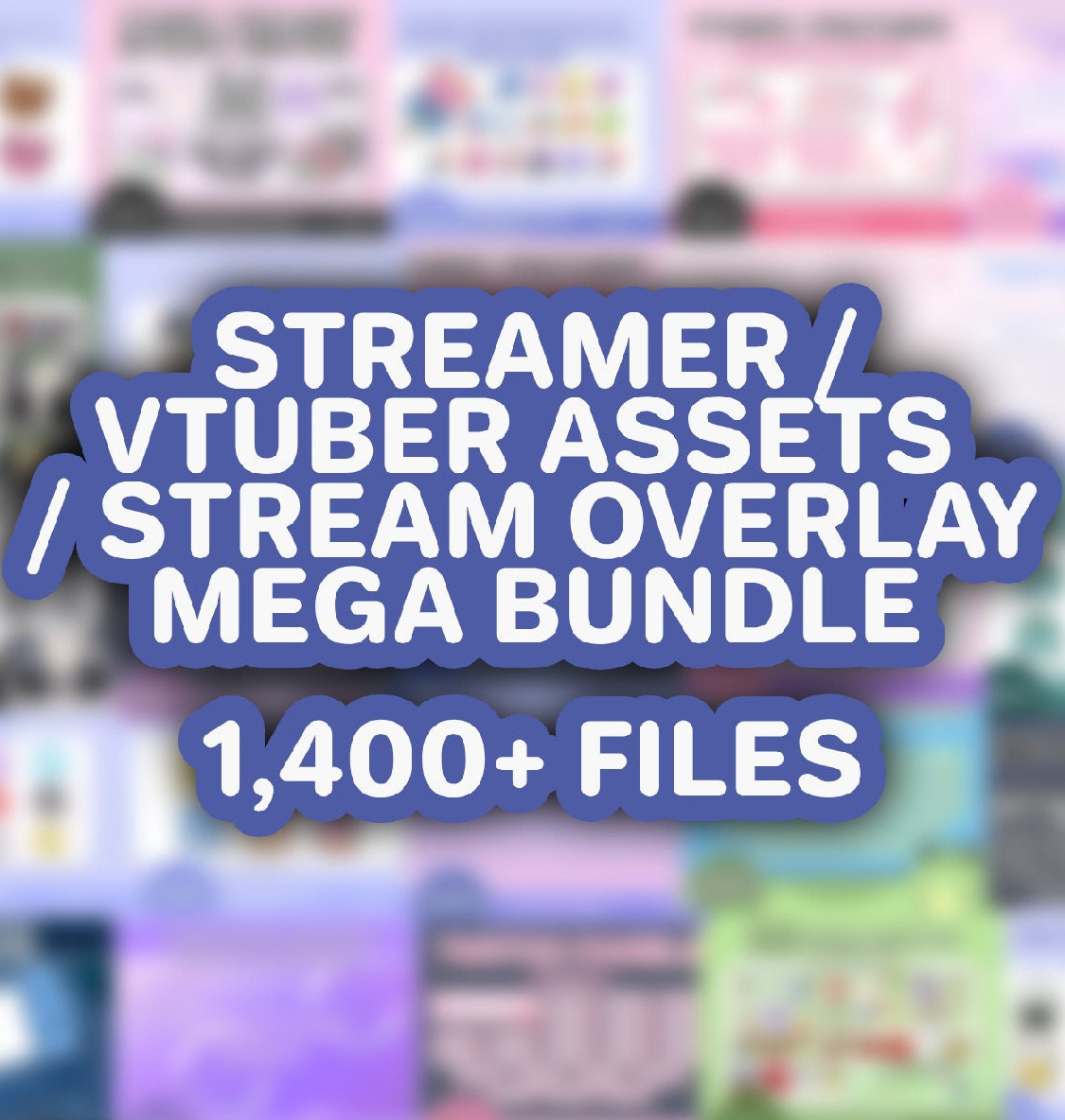 Vtuber Pngtuber Asset MEGAPACK Sticky Note Overlays Packages | FULLY ...