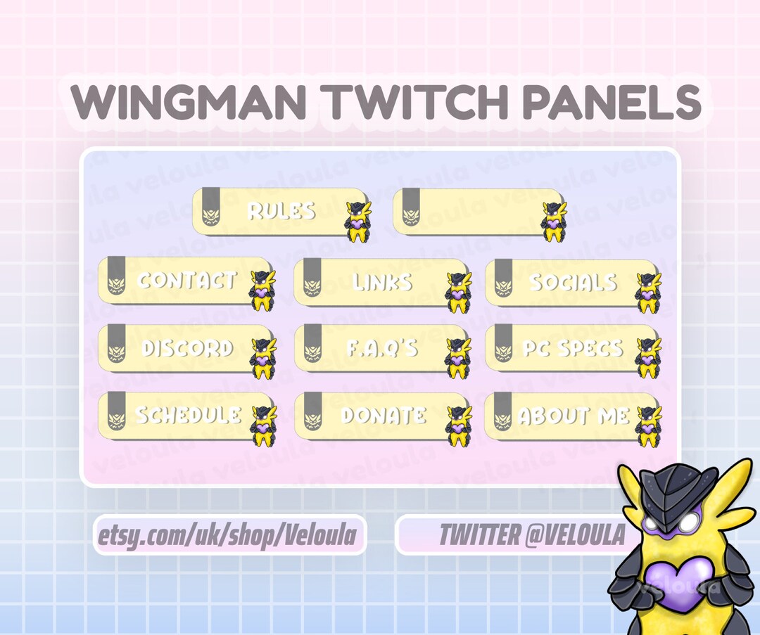 11 X WINGMAN VALORANT Twitch Panels! Gekko Creatures, Cute and Kawaii ...