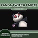 Laying Panda Bear Twitch Emote | INSTANT DOWNLOAD | Kawaii Twitch ...