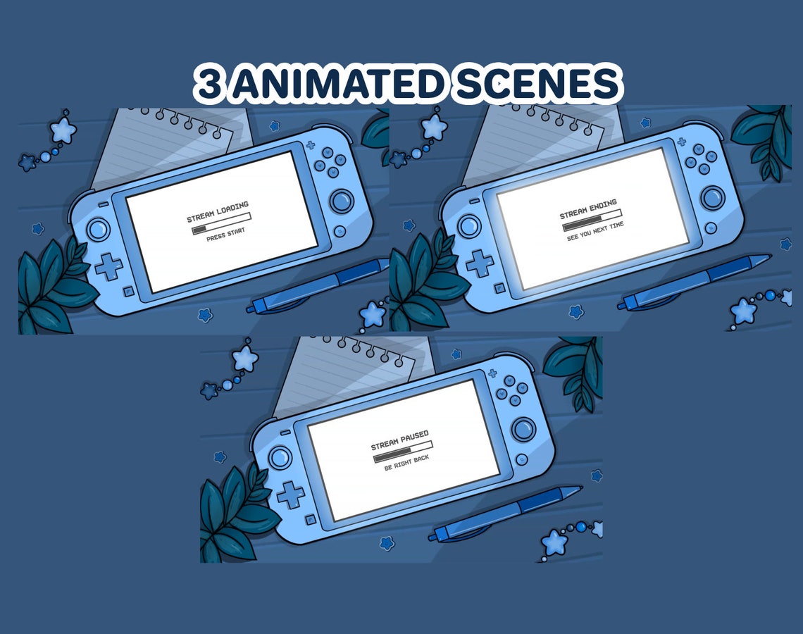 Animated Switch Gaming Desk Twitch Scenes Stream Starting, Be Right ...