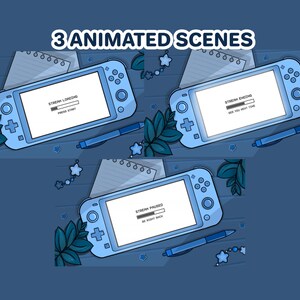 Animated Switch Gaming Desk Twitch Scenes - Stream Starting, Be Right ...