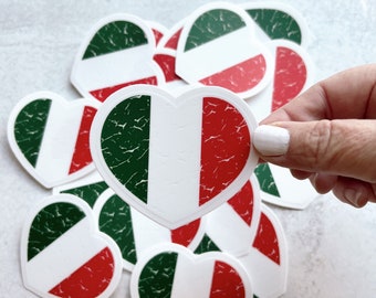 Italy Flag Vinyl Sticker Showcase Your Love With Durable, High-quality ...
