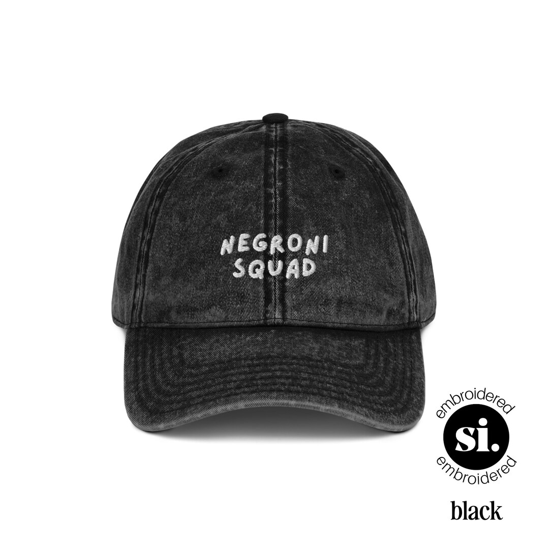 Negroni Italian Cocktail Embroidered Dad Hat, Negroni Hat for Italy ...