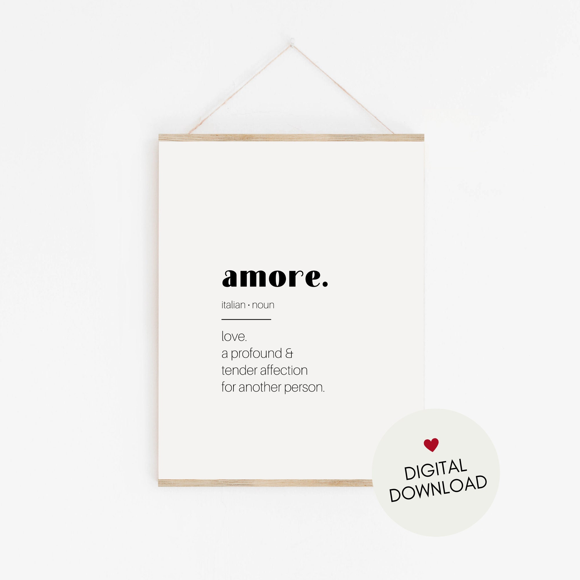 Italy Printable Art Amore Definition Art Gift for Italy Lover Valentine s Day Minimalist Wall Decor Bridal Shower Printable Art Etsy