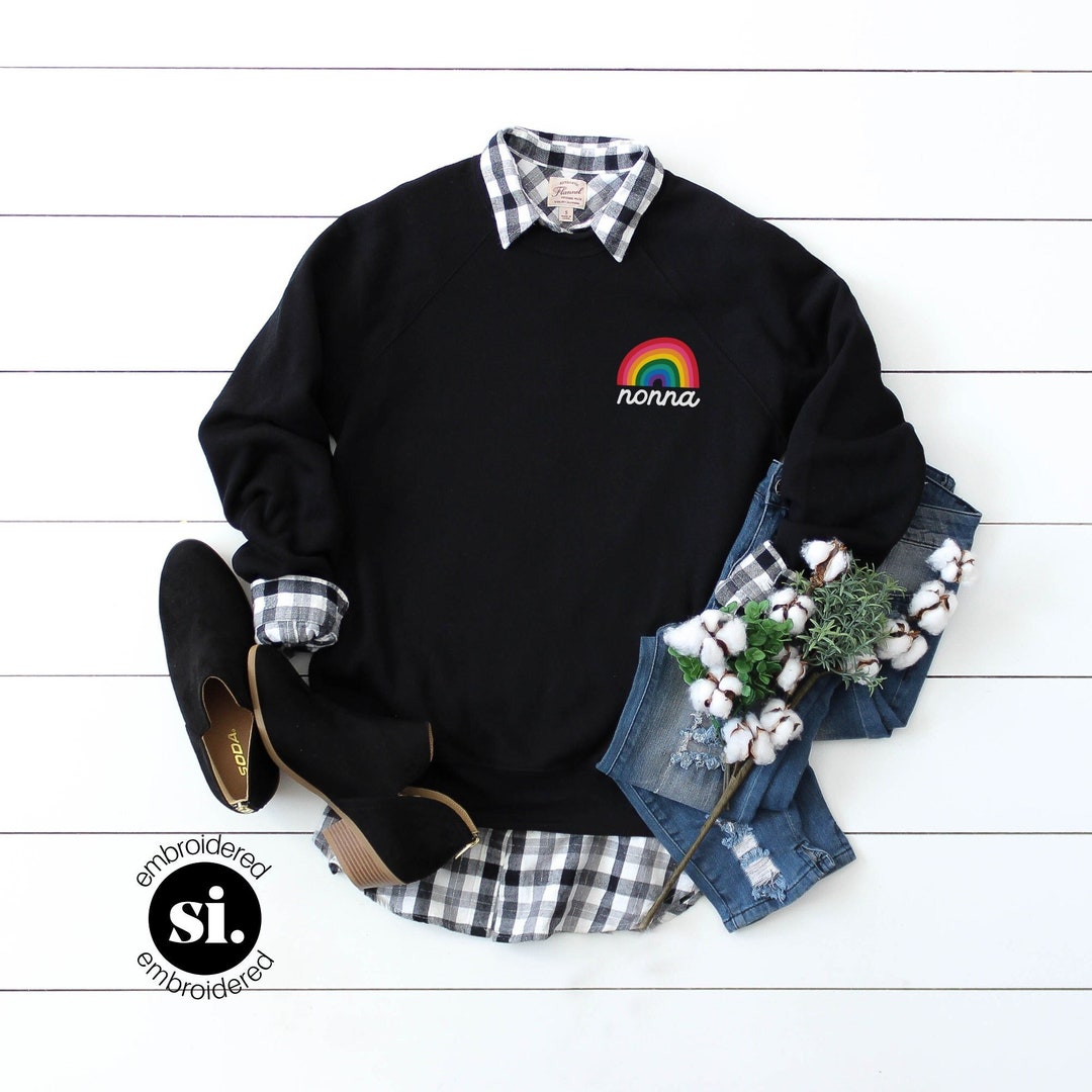 Italian Nonna Crewneck Sweatshirt Embroidered Gift for Nonna, Italian ...