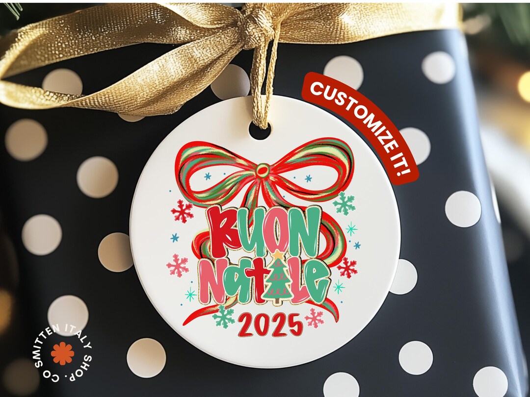 Personalized Italian Christmas Ornament | Custom Buon Natale Ornament ...