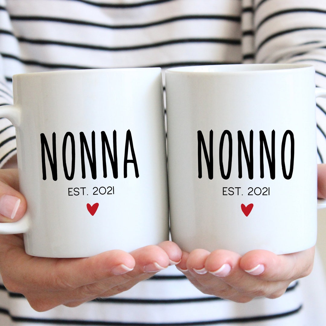 Custom Nonna & Nonno Mug Set italian Nonna Mug Italian Nonno - Etsy