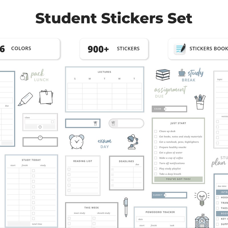 Student Planner Stickers - Etsy