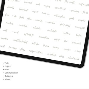 Label Stickers Digital Sticker Pack for Goodnotes Lettering Script ...