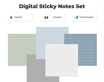 Digital Sticky Notes Realistic Stickers for Digital Planner - Etsy