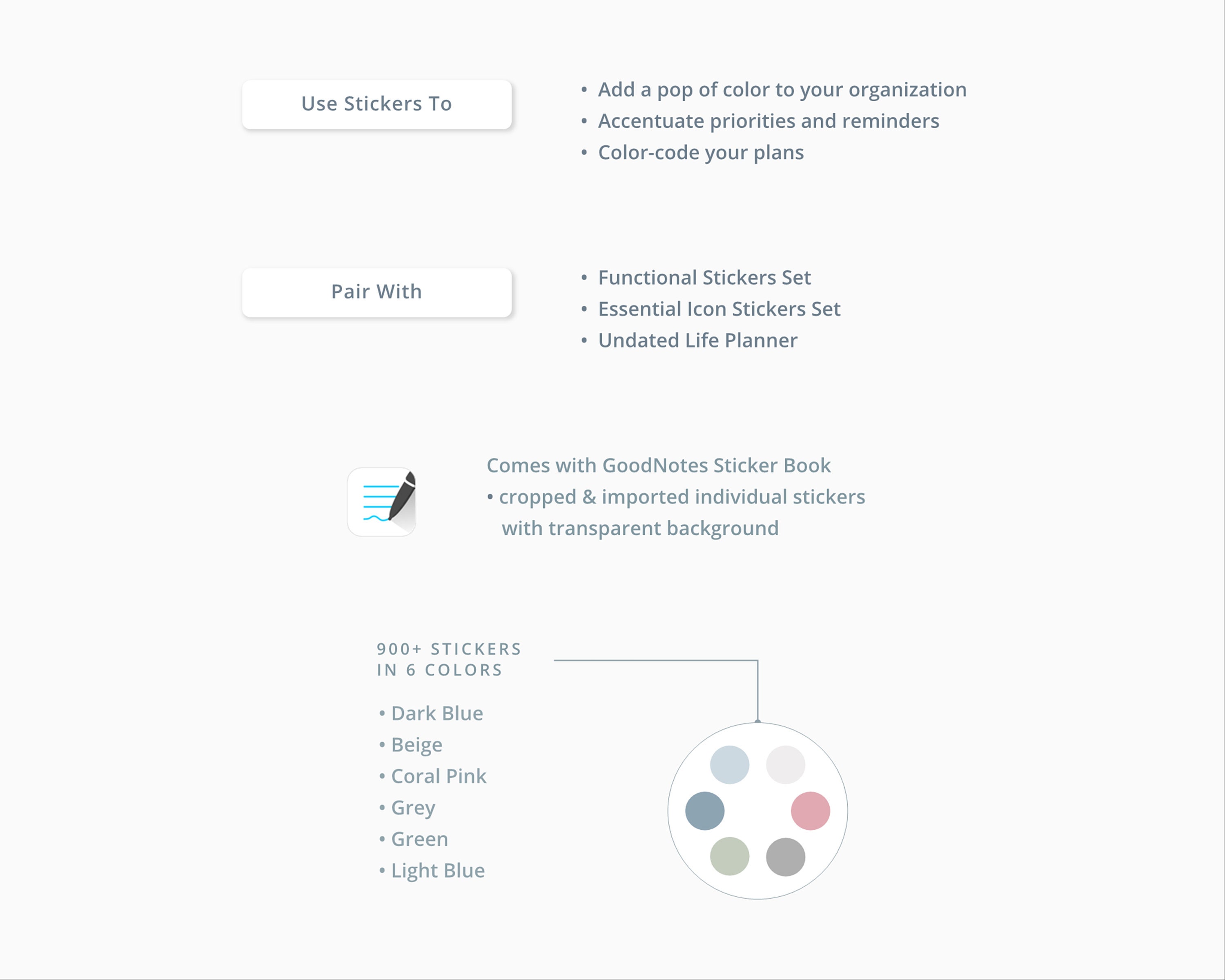 Digital Stickers Student Stickers Pack for Goodnotes | Etsy Hong Kong