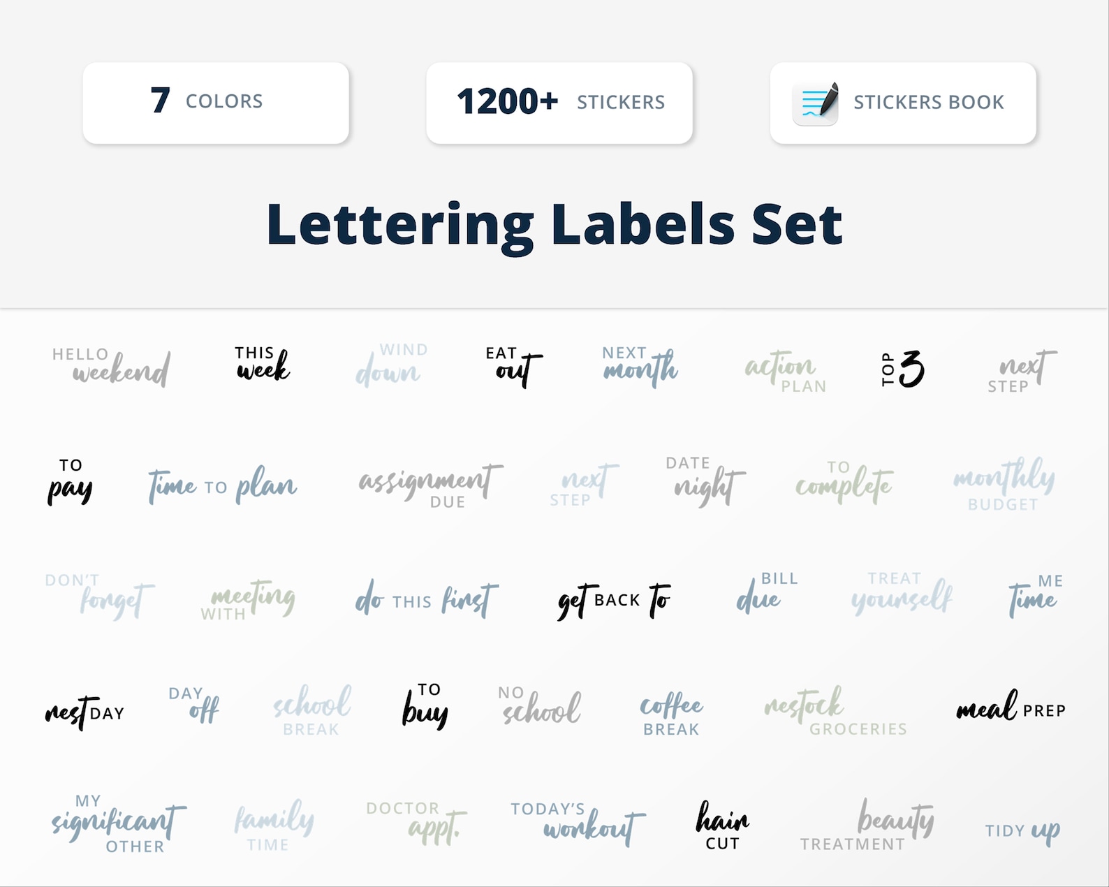 Label Stickers Digital Sticker Pack for Goodnotes | Etsy