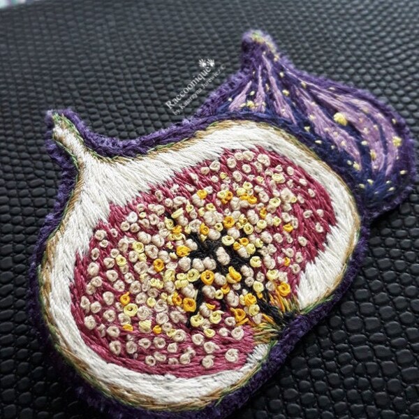Embroidered Brooch - Etsy