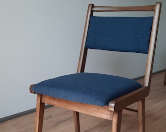 Vintage Polish Mid-century Chair Type 200-190 Designed in - Etsy