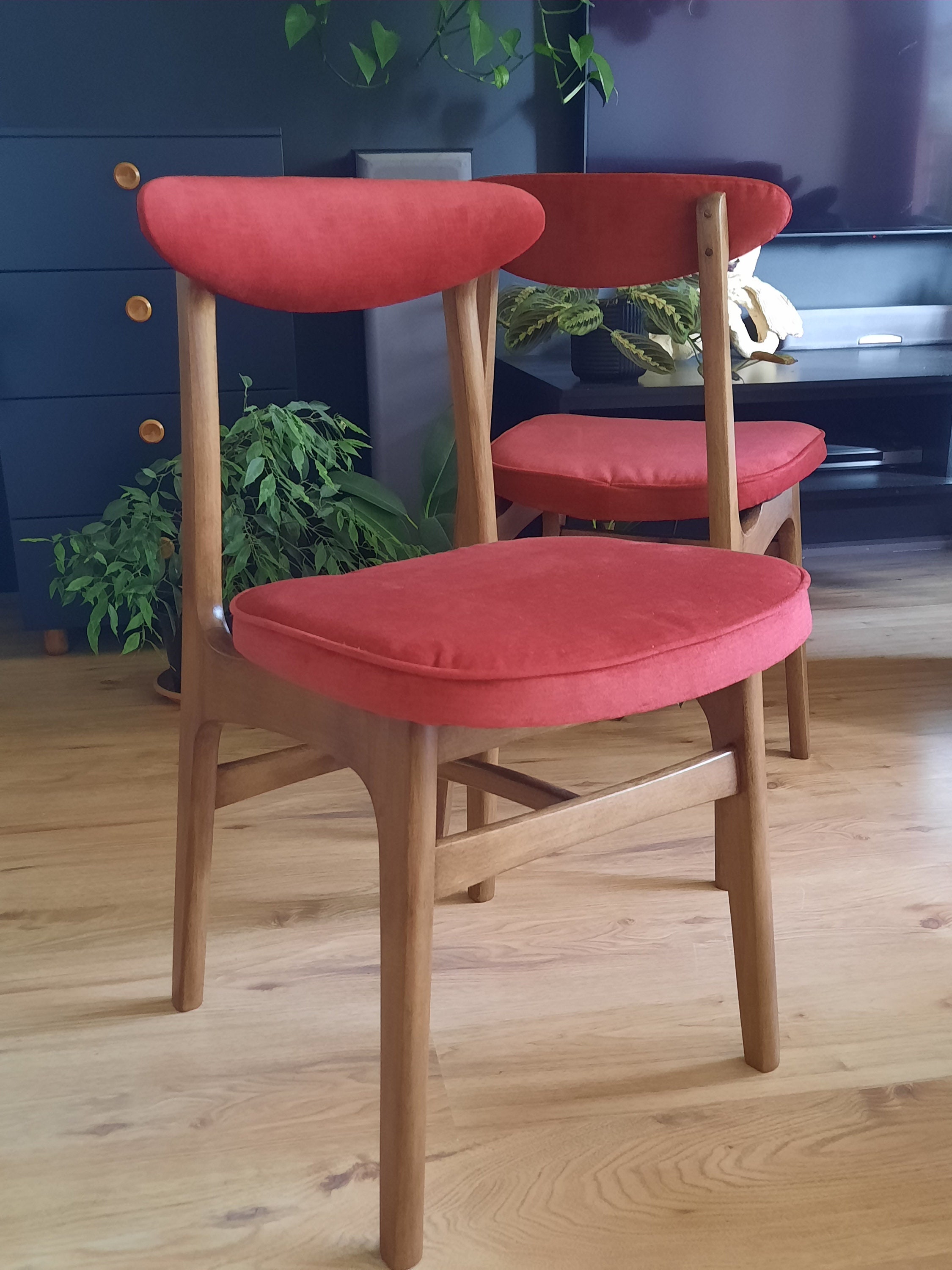 Vintage Polish Mid-century Chair Type 200-190 Designed in - Etsy