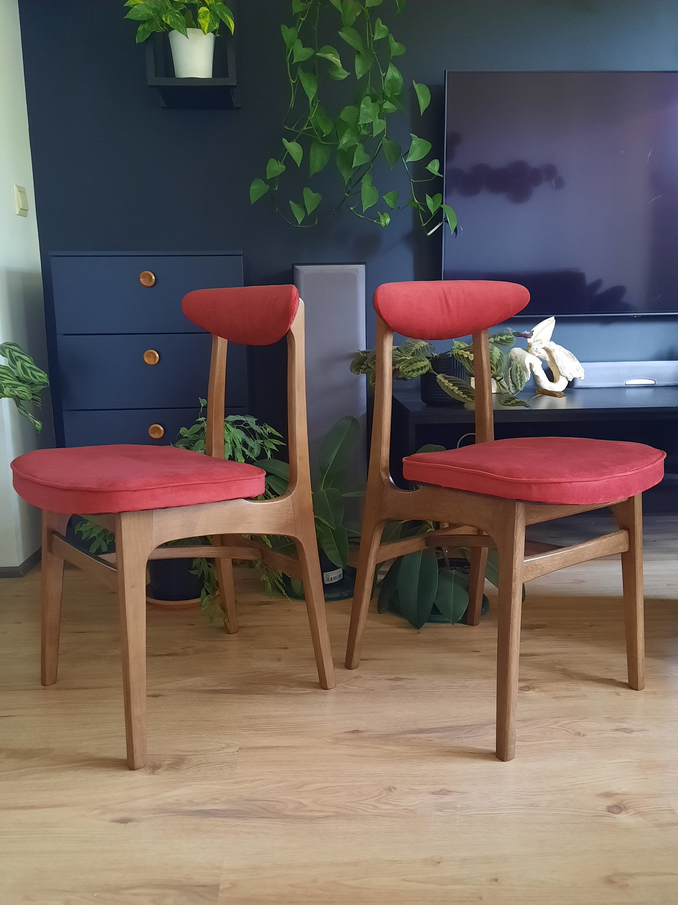 Vintage Polish Mid-century Chair Type 200-190 Designed in - Etsy