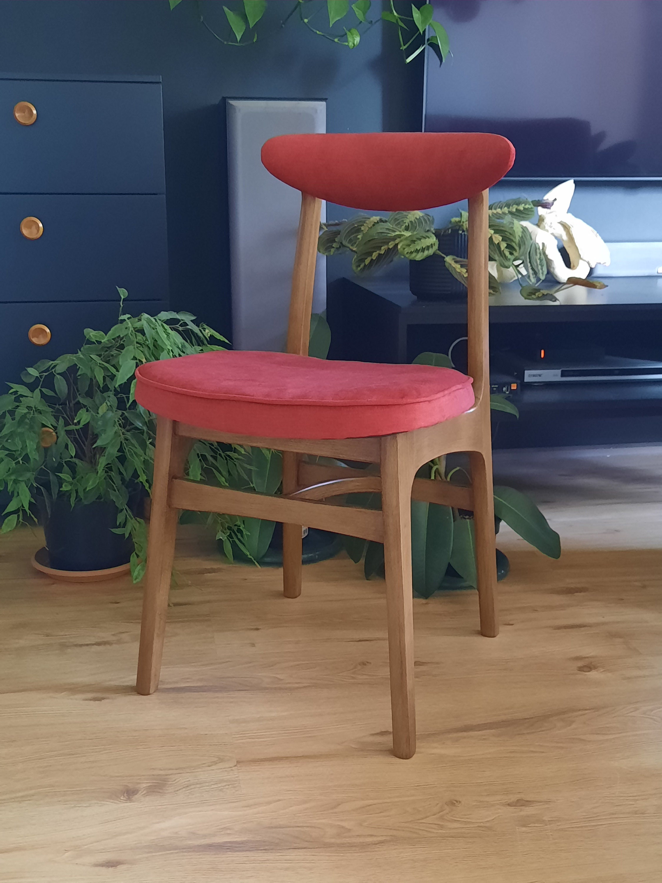 Vintage Polish Mid-century Chair Type 200-190 Designed in - Etsy