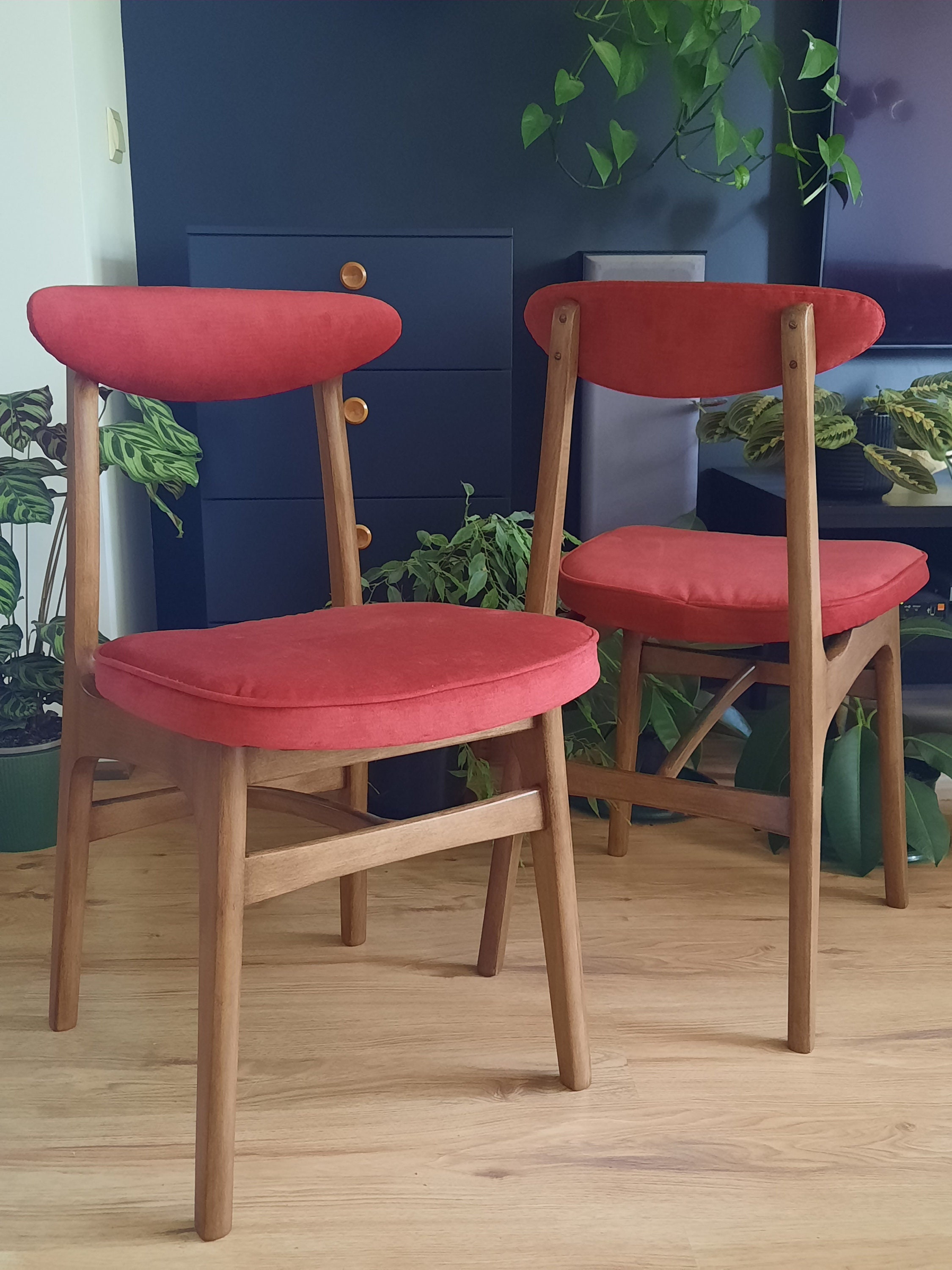 Vintage Polish Mid-century Chair Type 200-190 Designed in - Etsy