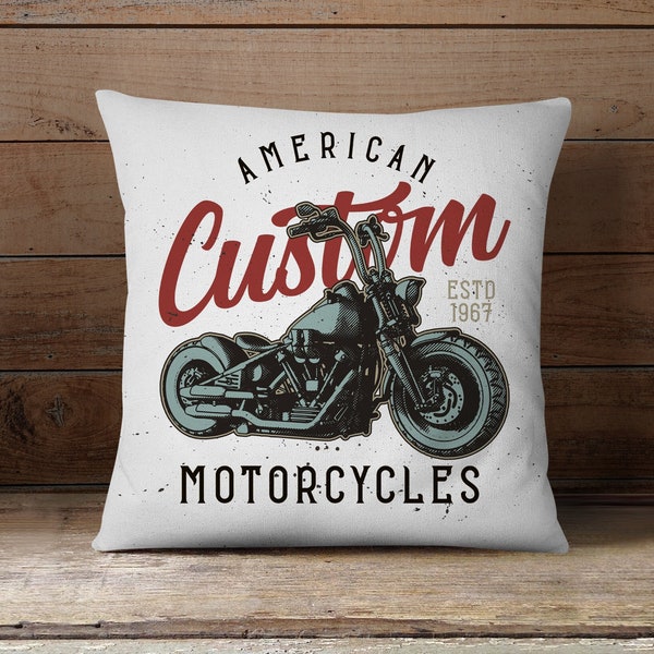 Motorcycle Pillow - Etsy
