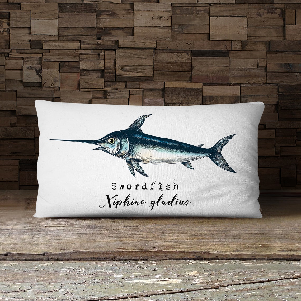 Swordfish Pillow Nautical Pillow Beach House Pillow - Etsy