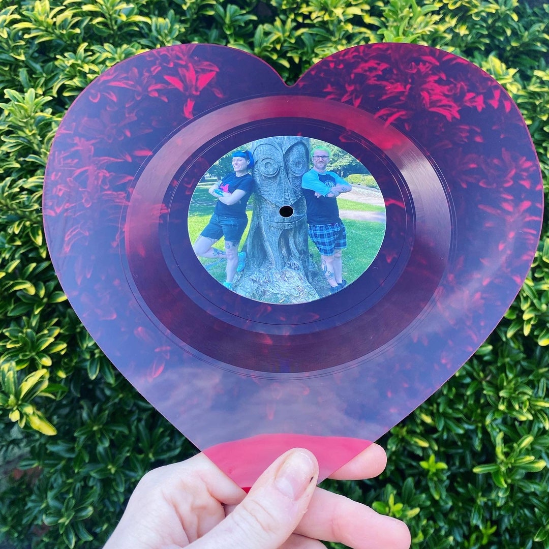Red Heart Shape Vinyl Record - Etsy